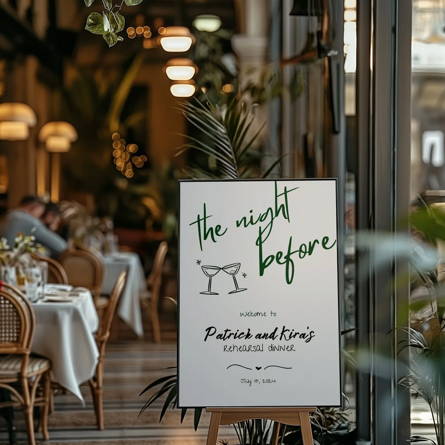 Rehearsal Dinner Welcome Signs & Bar Signage Ideas — Wedding Rehearsal ...