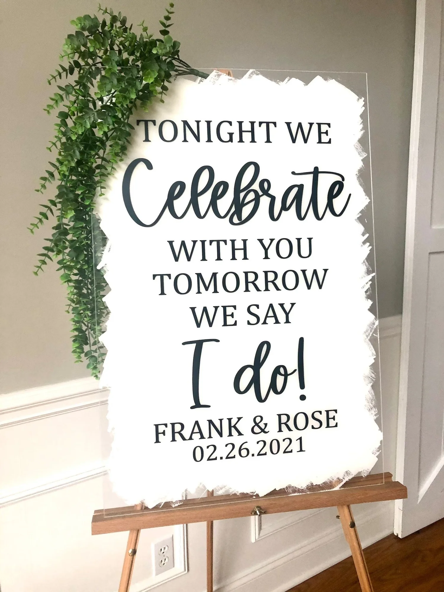 Rehearsal Dinner Welcome Signs & Bar Signage Ideas — Wedding Rehearsal ...