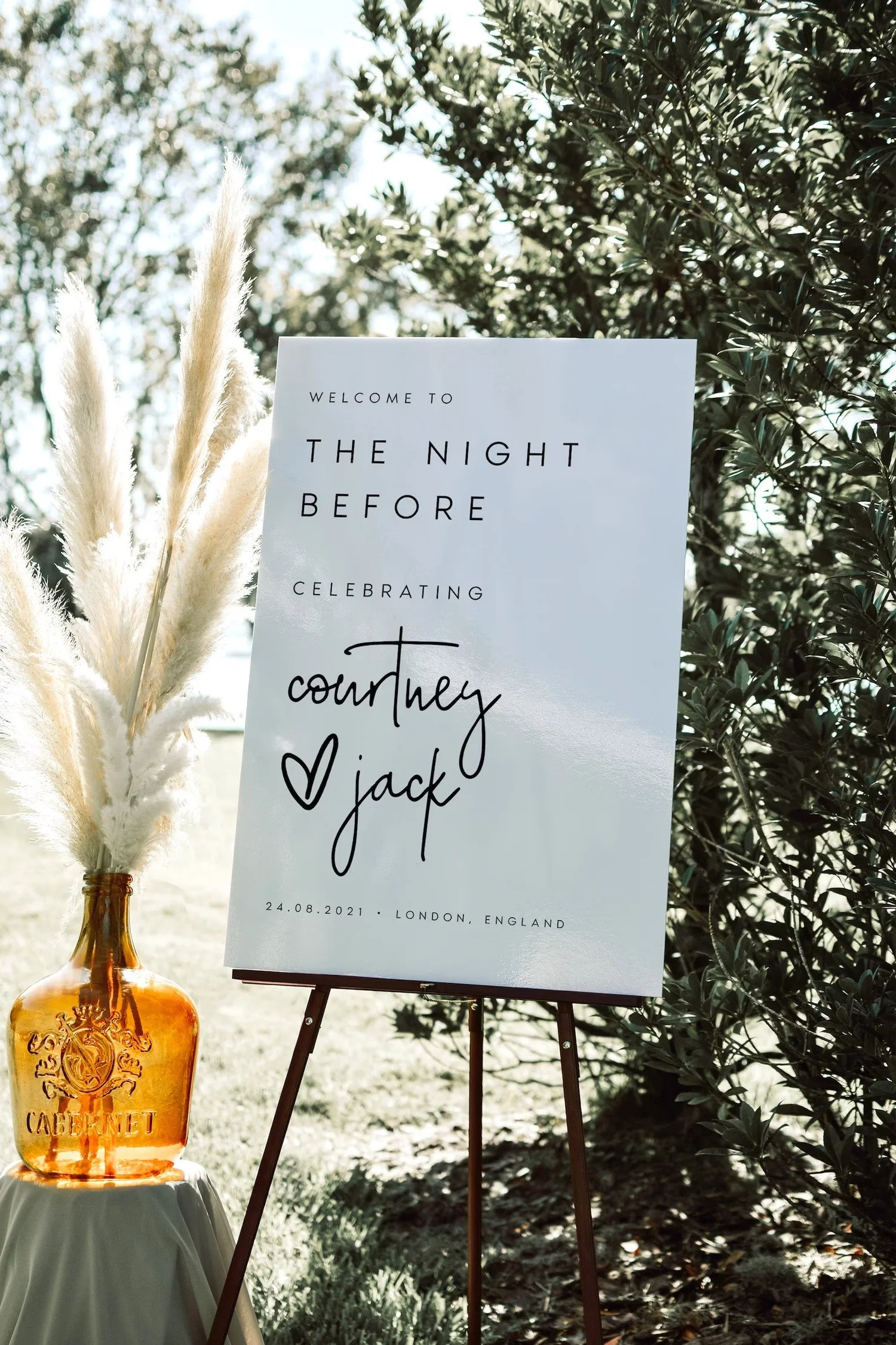 Rehearsal Dinner Welcome Signs & Bar Signage Ideas — Wedding Rehearsal ...