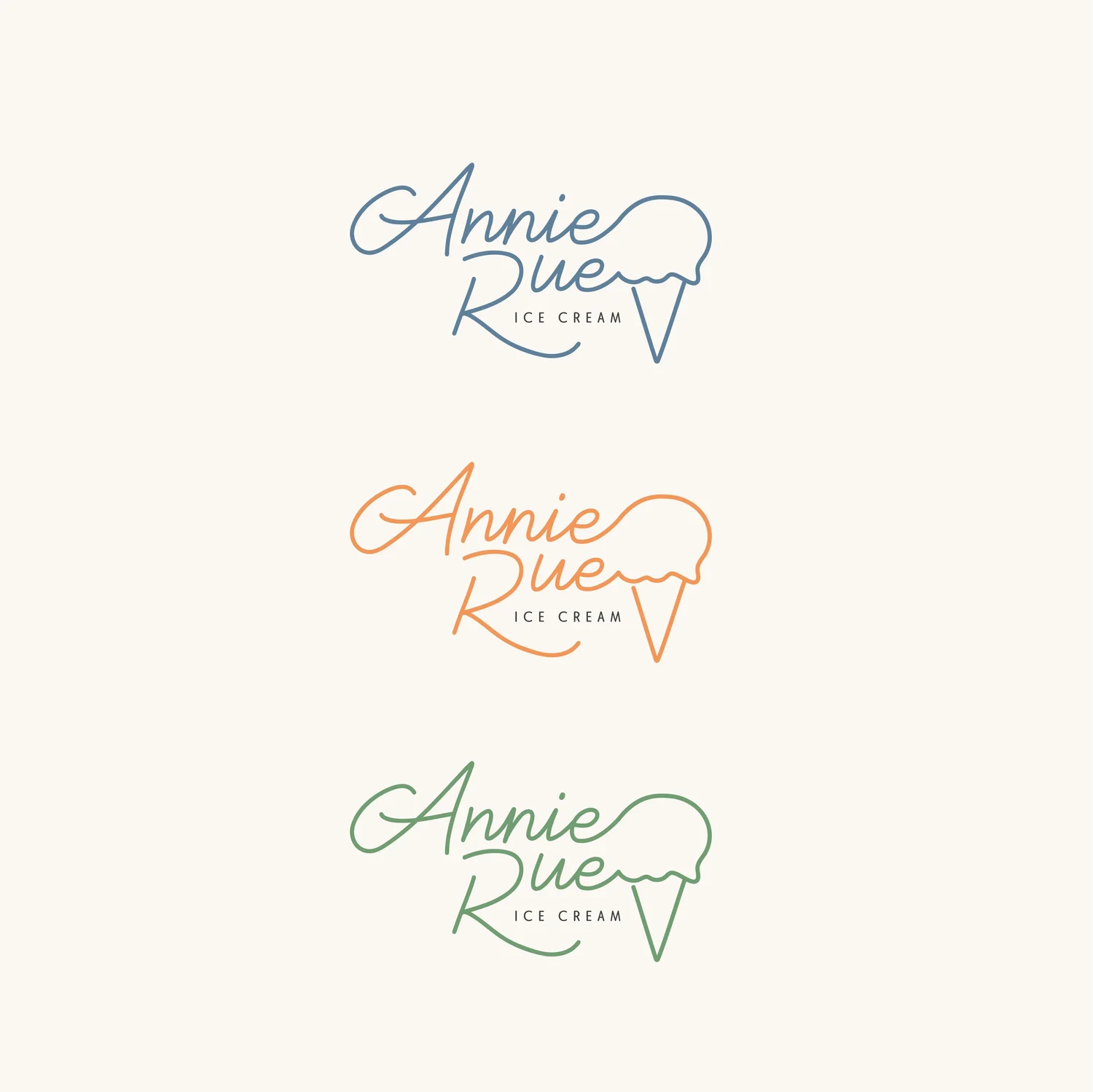 Work: Annue Rue Ice Cream — Graphic Design | Lianne Charlene Creative ...