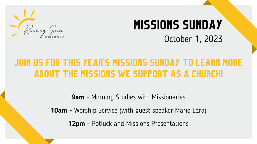 Events — Rising Sun Church