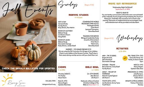 Sunday Resources — Rising Sun Church