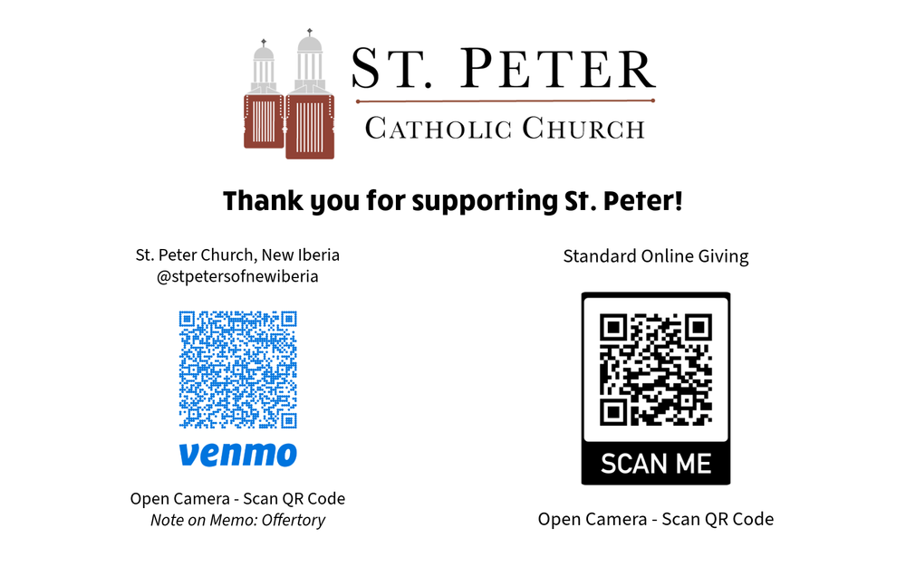 Online Giving — Saint Peter Catholic Church