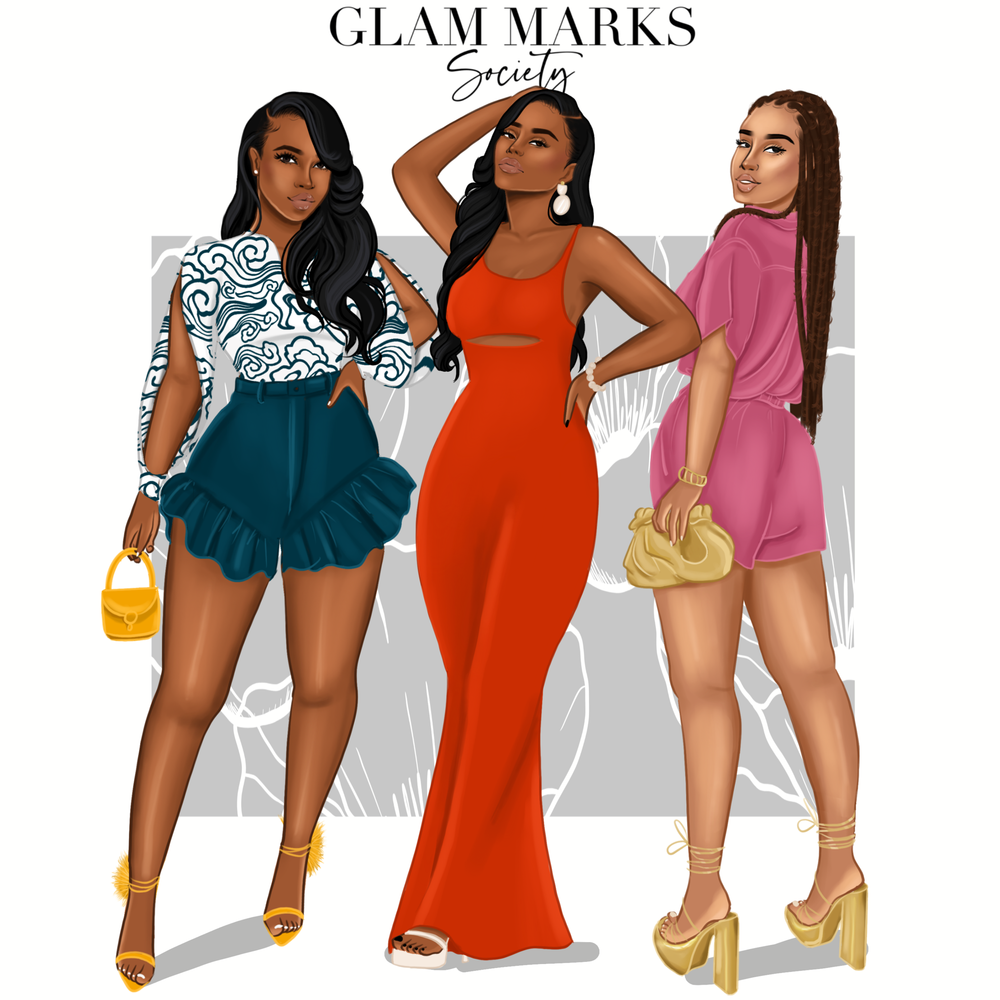 Glam Marks Illustration