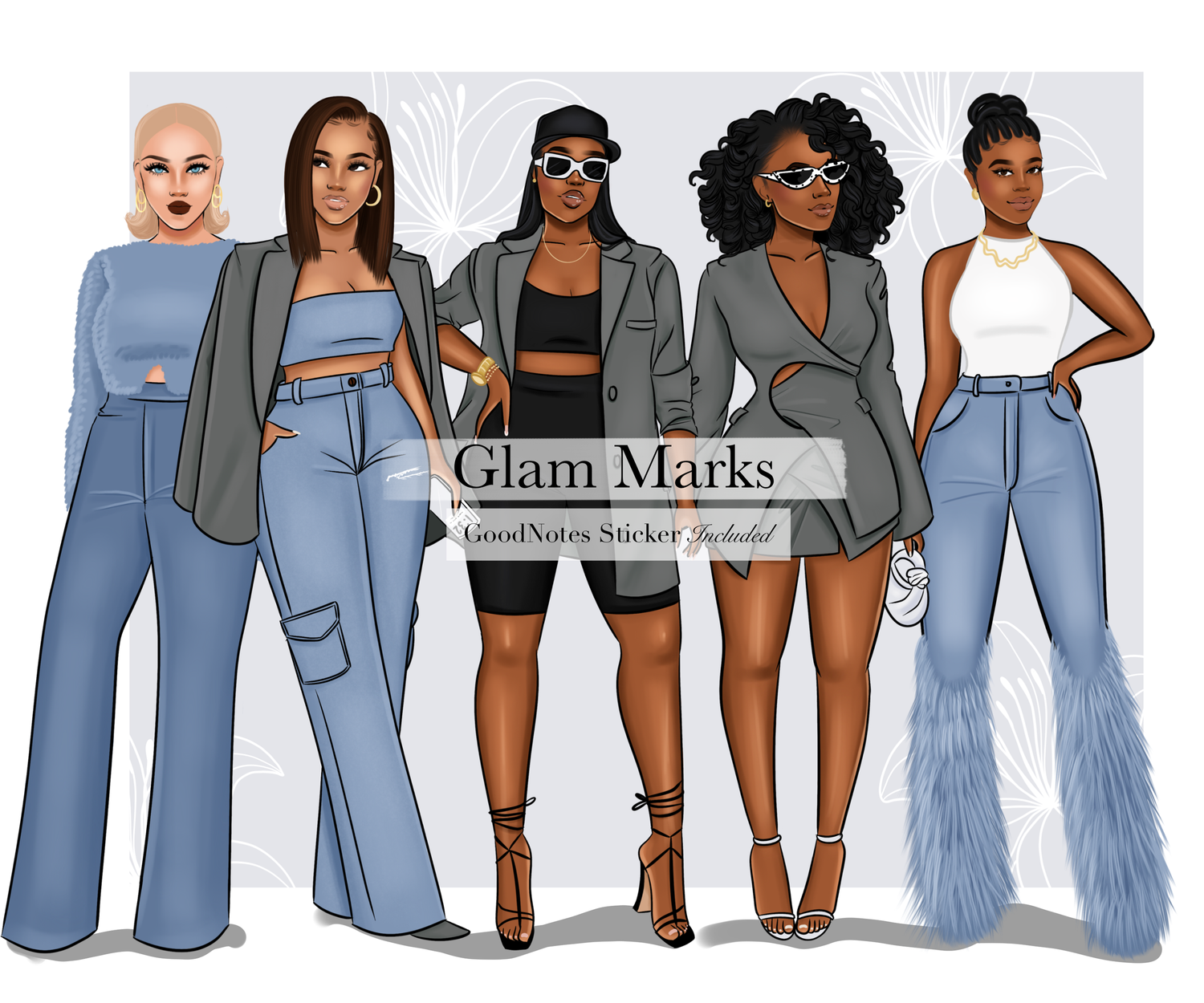Glam Marks Illustration