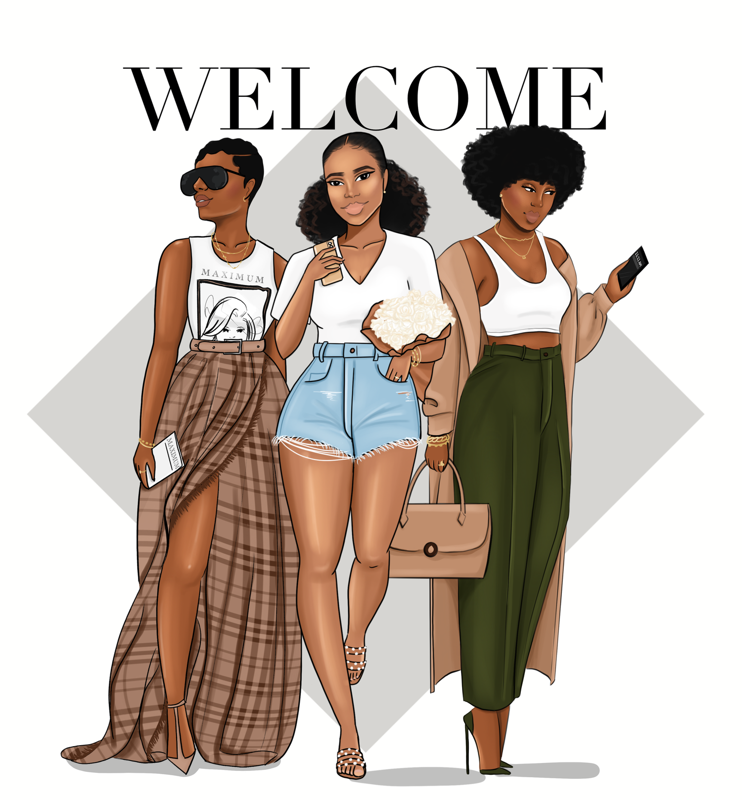 Glam Marks Illustration