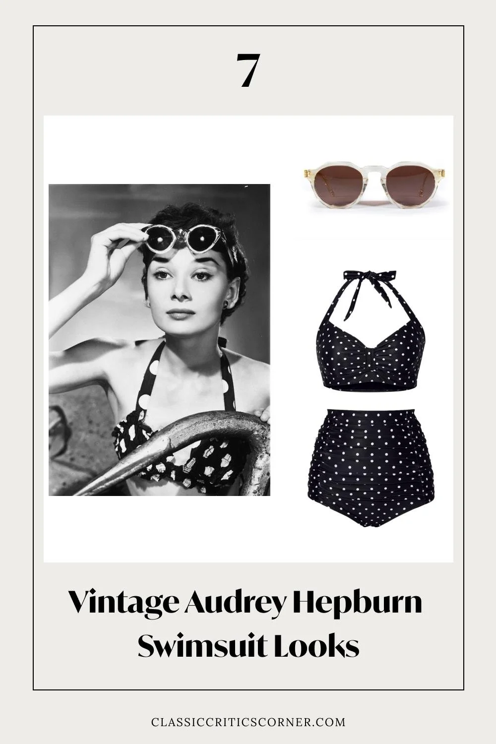 7 Vintage Audrey Hepburn Swimsuit Looks to Inspire Your Next Vacation ...