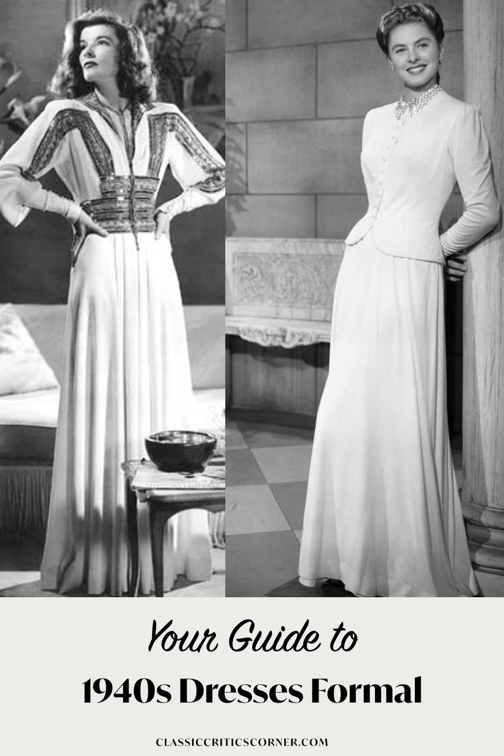 Your Guide to 1940s Dresses Formal - Classic Critics Corner