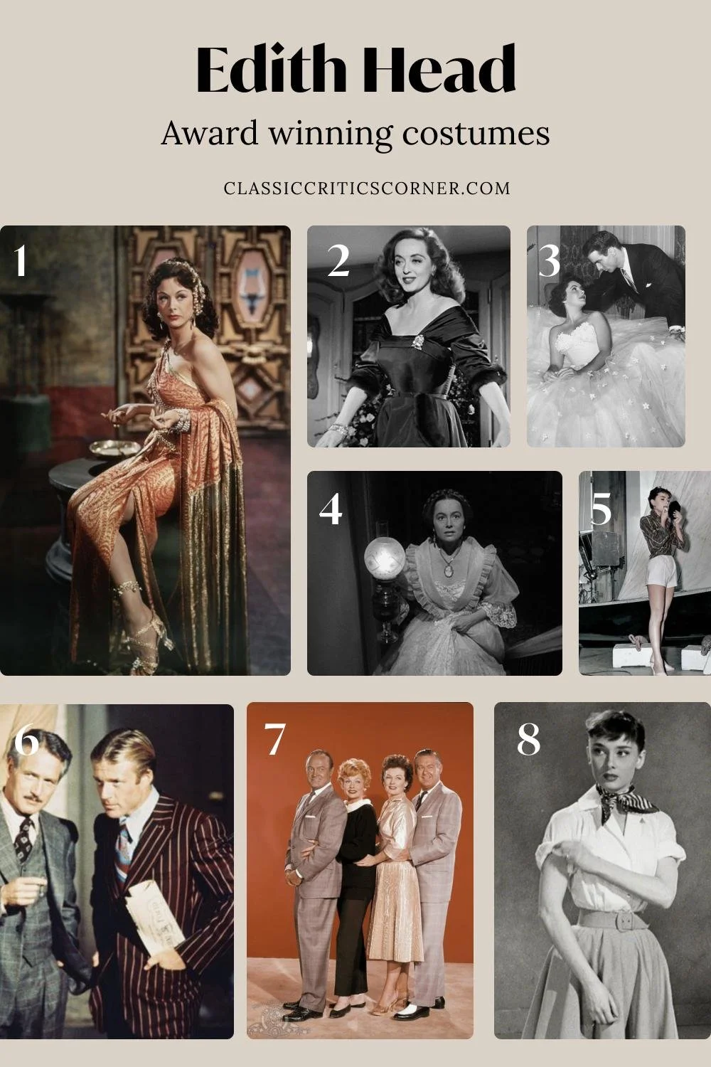 Costume Designer Edith Head | Her Stunning Fashion and Award-winning ...