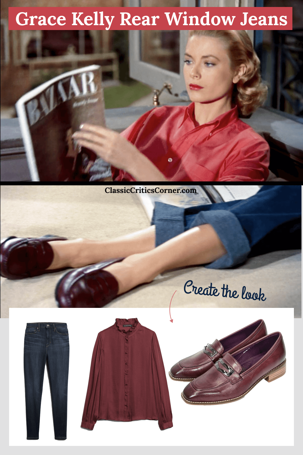 3 Insanely Chic Ways to Copy Grace Kelly Rear Window Jeans Outfit ...