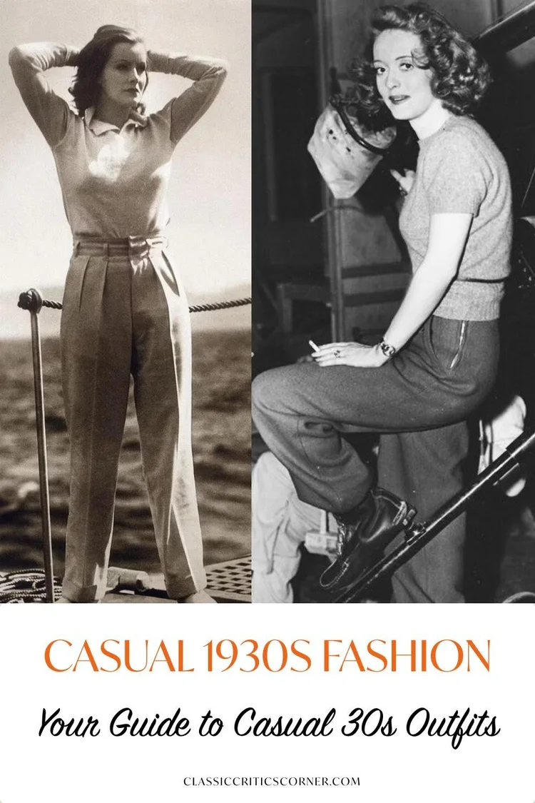 Casual 1930s Fashion - Your Guide to Casual 30s Outfits - Classic ...