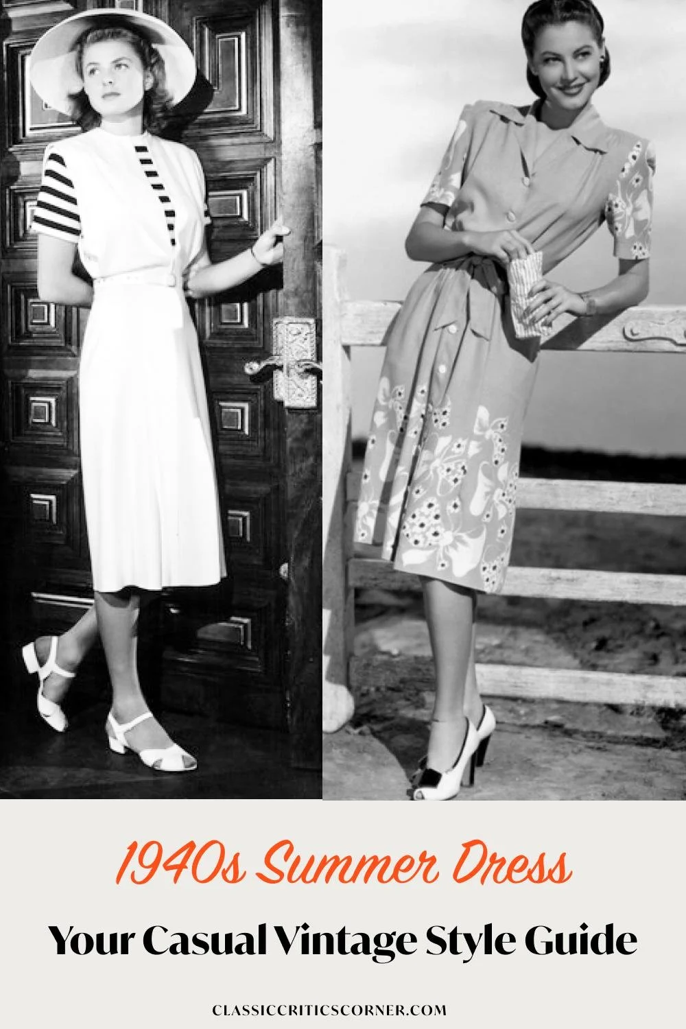 1940s Summer Dress - Your Casual Vintage Style Guide - Classic Critics ...