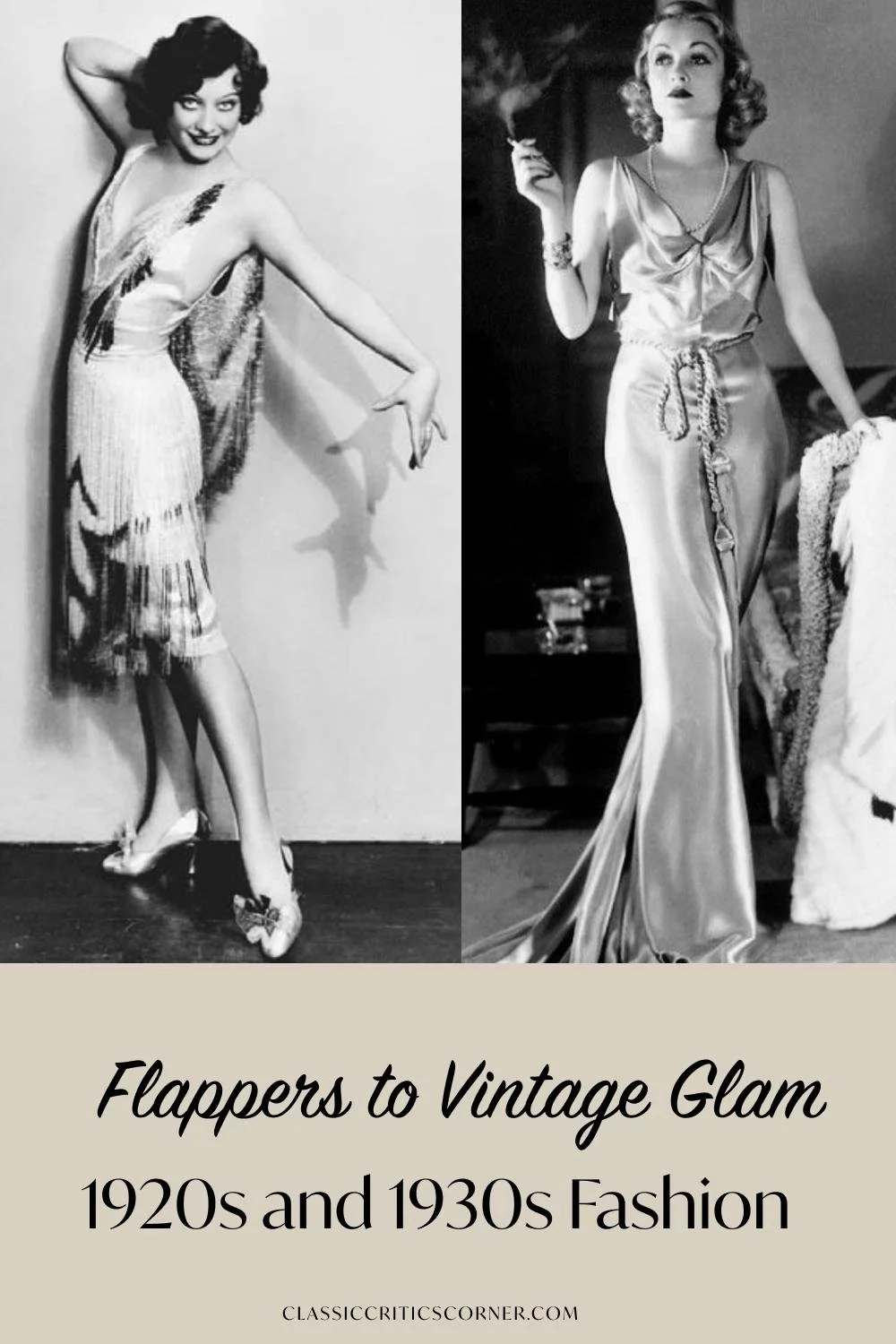 Flappers to Vintage Glam - 1920s and 1930s Fashion - Classic Critics Corner