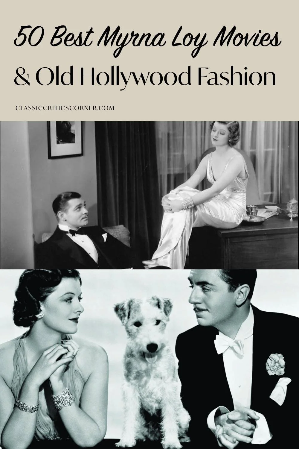 50 Best Myrna Loy Movies and her Old Hollywood Fashion - Classic ...