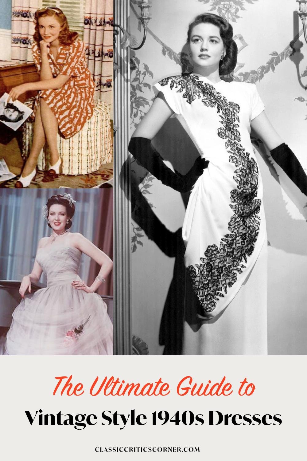 The Ultimate Guide to Vintage Style 1940s Dresses - Classic Critics Corner