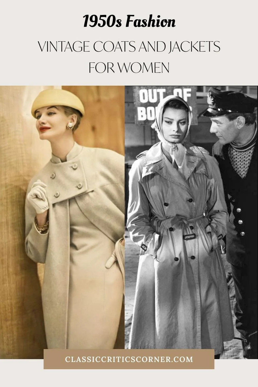 9 Stunning 1950s Coats Styles that'll Make You Feel Like a Old Hollywood Star - Classic Critics ...
