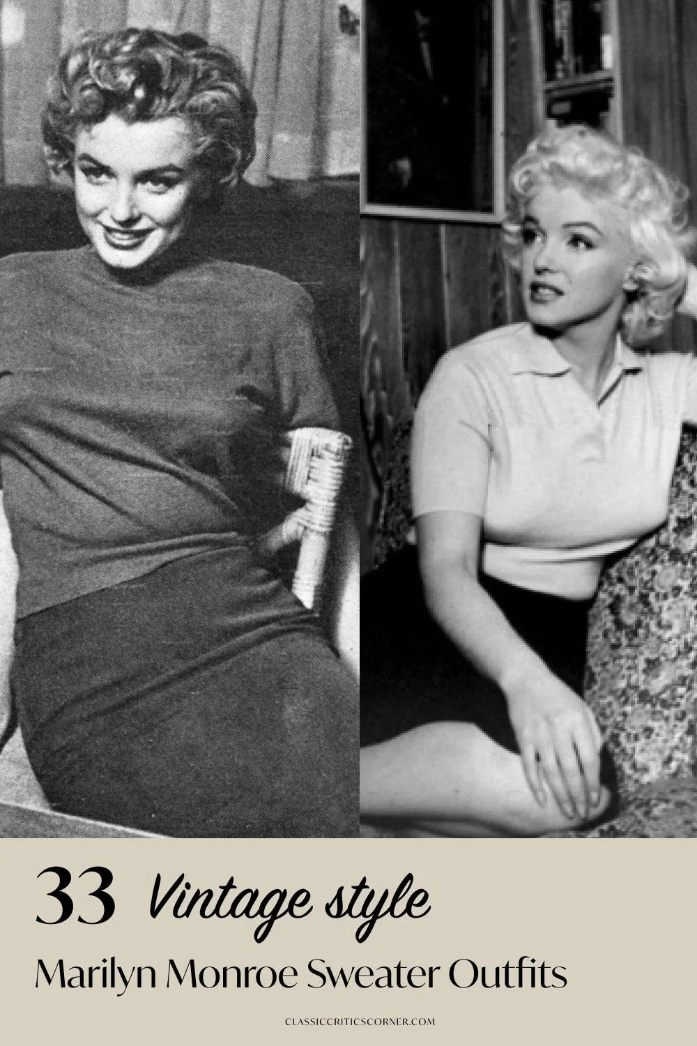 33 Bombshell Marilyn Monroe Sweater Outfits from the 1940s - 1960s ...