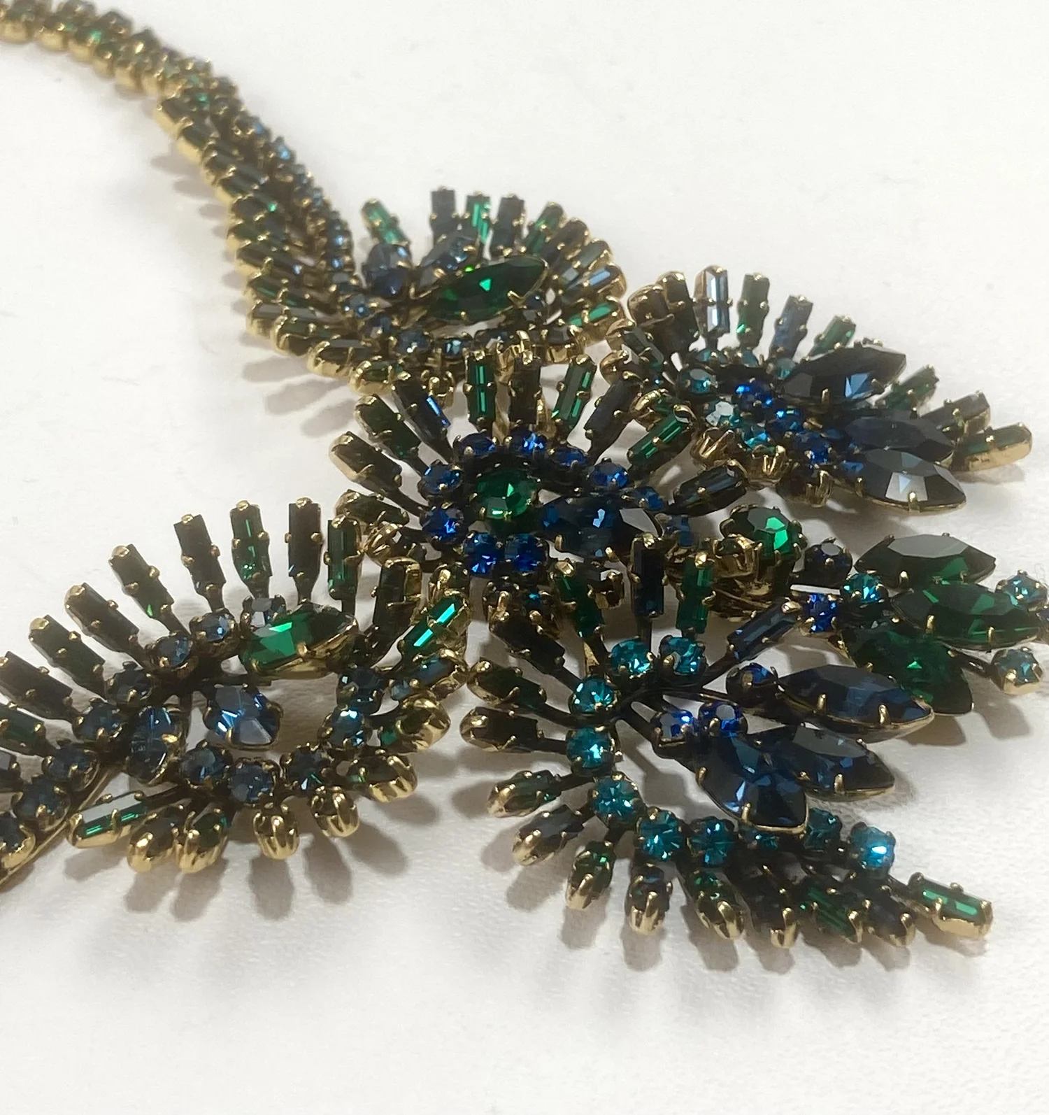 Schoffel, Austria, Glass Pearl and Topaz Necklace