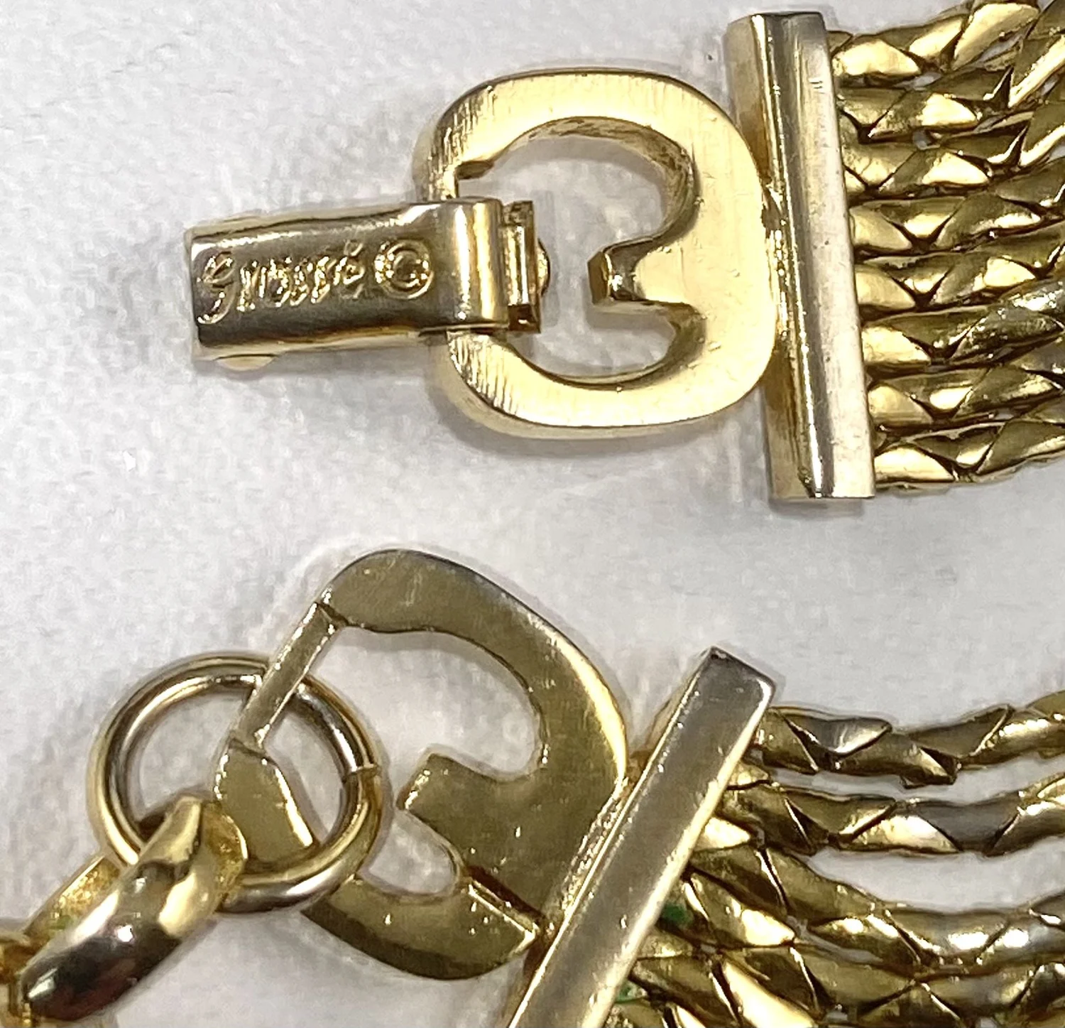 Schoffel, Austria, Glass Pearl and Topaz Necklace