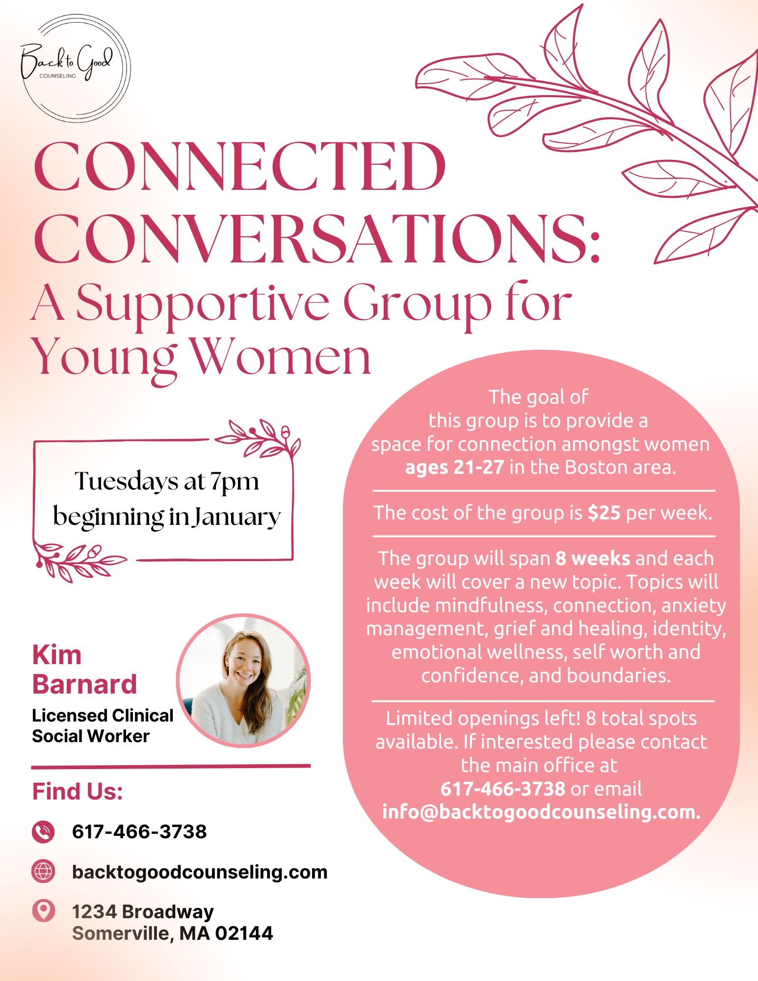 Connected Conversations: A Supportive Group for Young Women — Back to ...