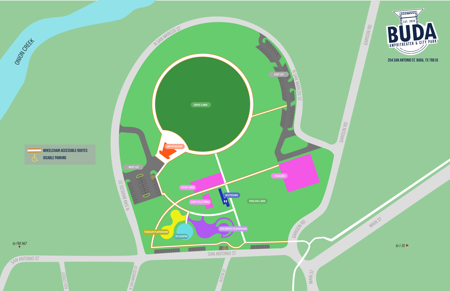 Map — buda amphitheater