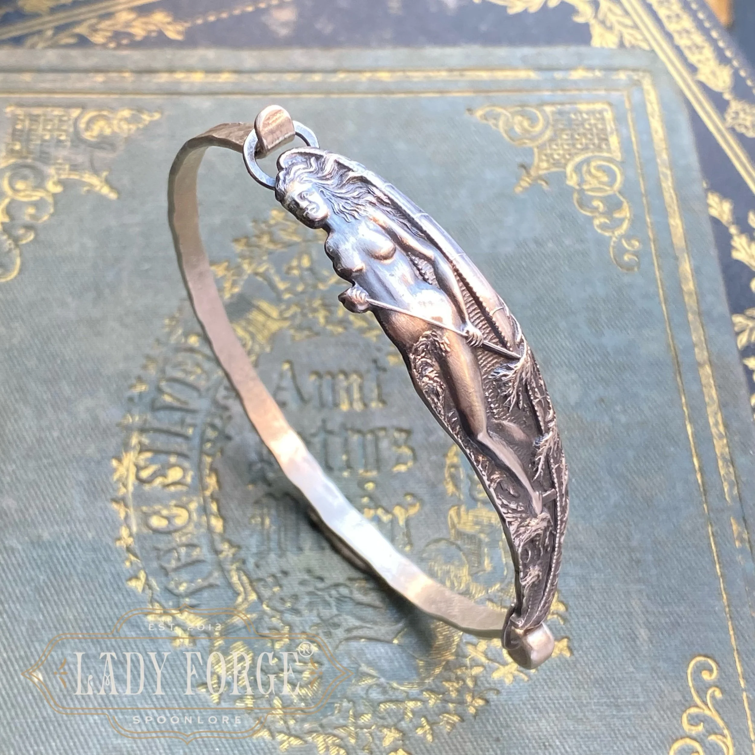 Maiden of the Mist Sterling Spoon Bangle — Spoon Rings Handmade from ...