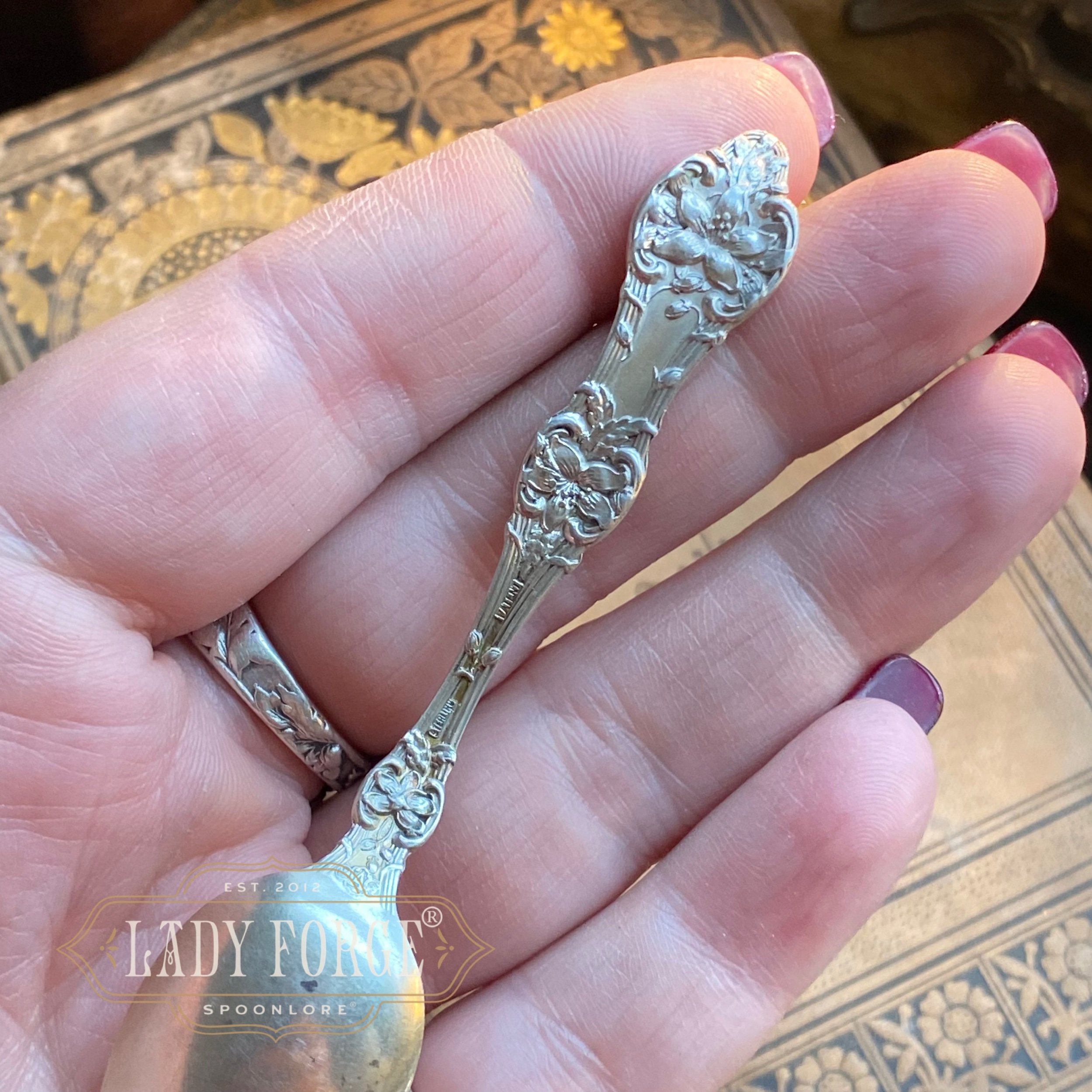 Sterling Spoon Necklace - 1905 Orange Blossoms - Dainty Drop — Spoon ...