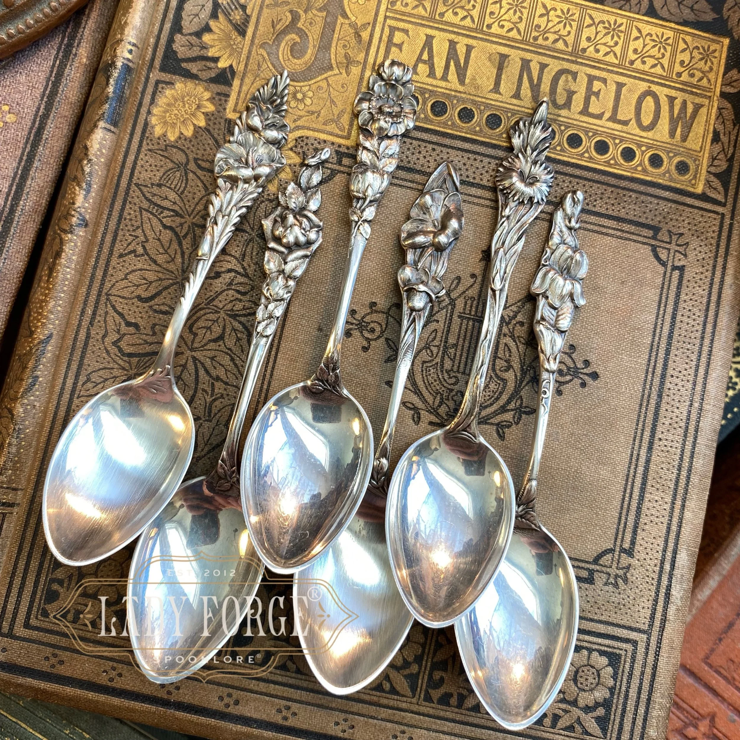 Sterling Spoon Ring - 1903 Violet - Saddle Ring Size 8 Only — Spoon ...