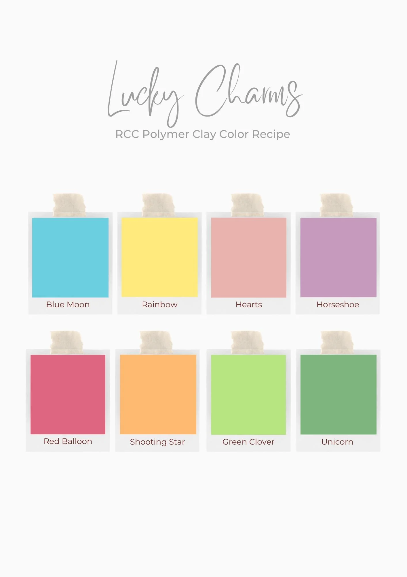 Lucky Charms Color Palette — RoClayCo