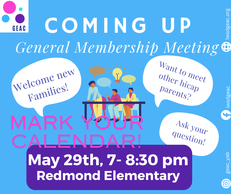 GEAC: support for your gifted/hicap family in LWSD