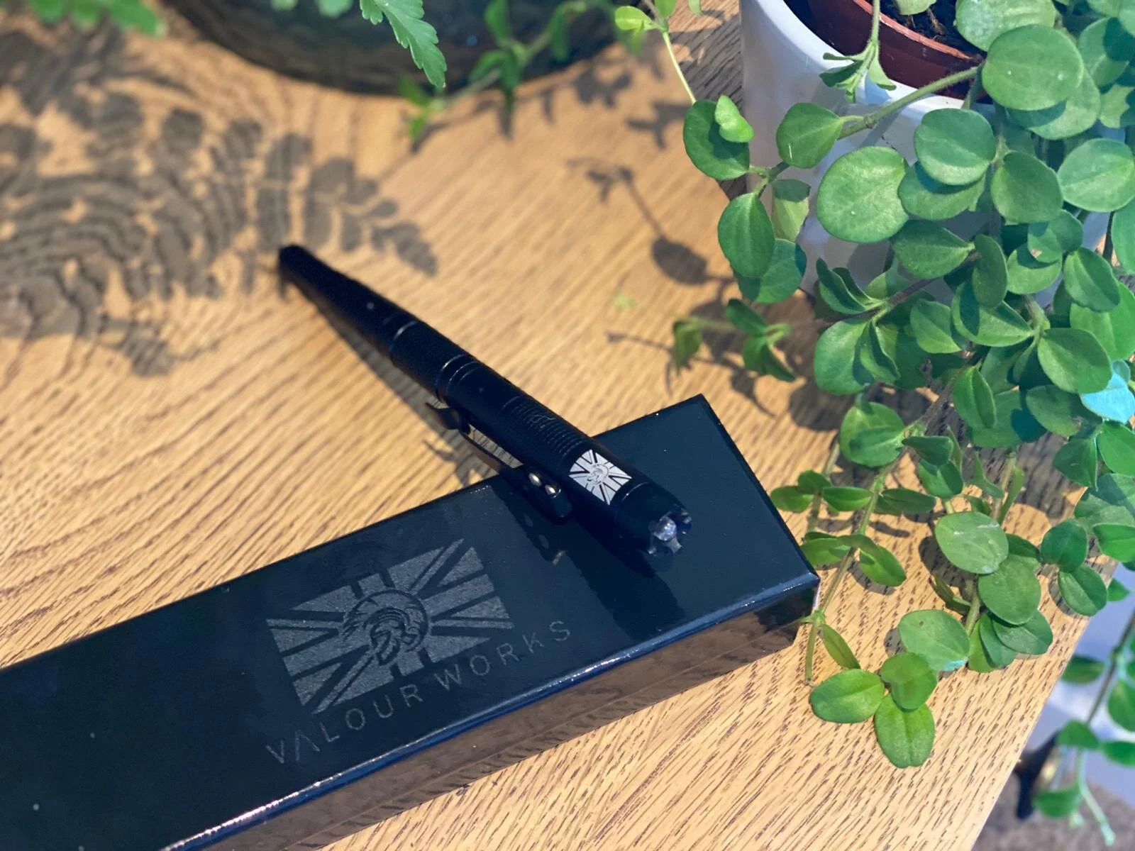 Multifunctional Metal Black Tactical Strike Pen | EDC Tool - Valour ...