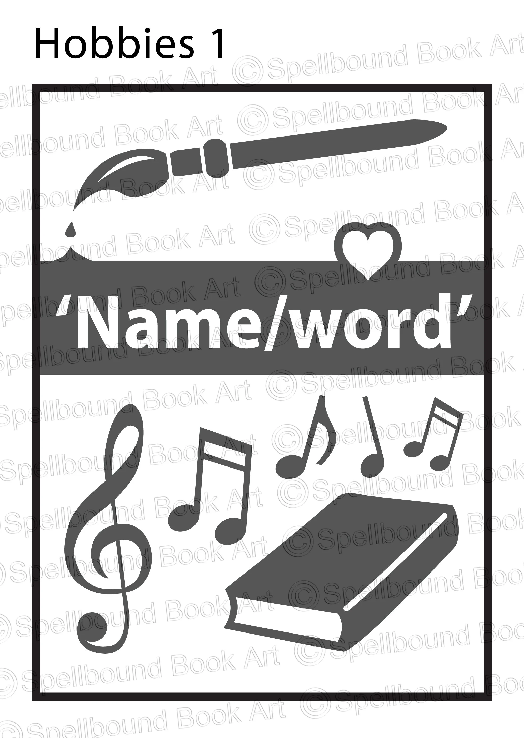 Pre-Designed Hobbies Templates - Spellbound Book Art — Spellbound Book ...