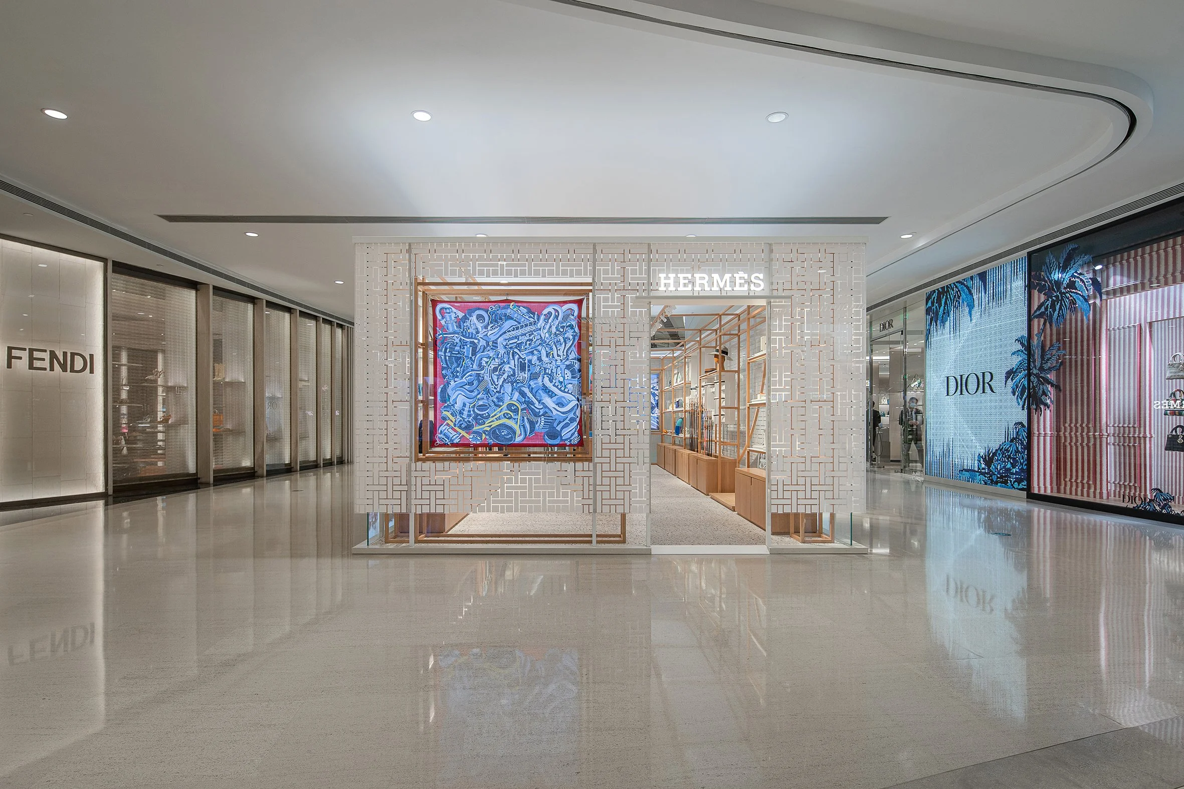 Hermes, Temporary Shops — Atelier Pacific