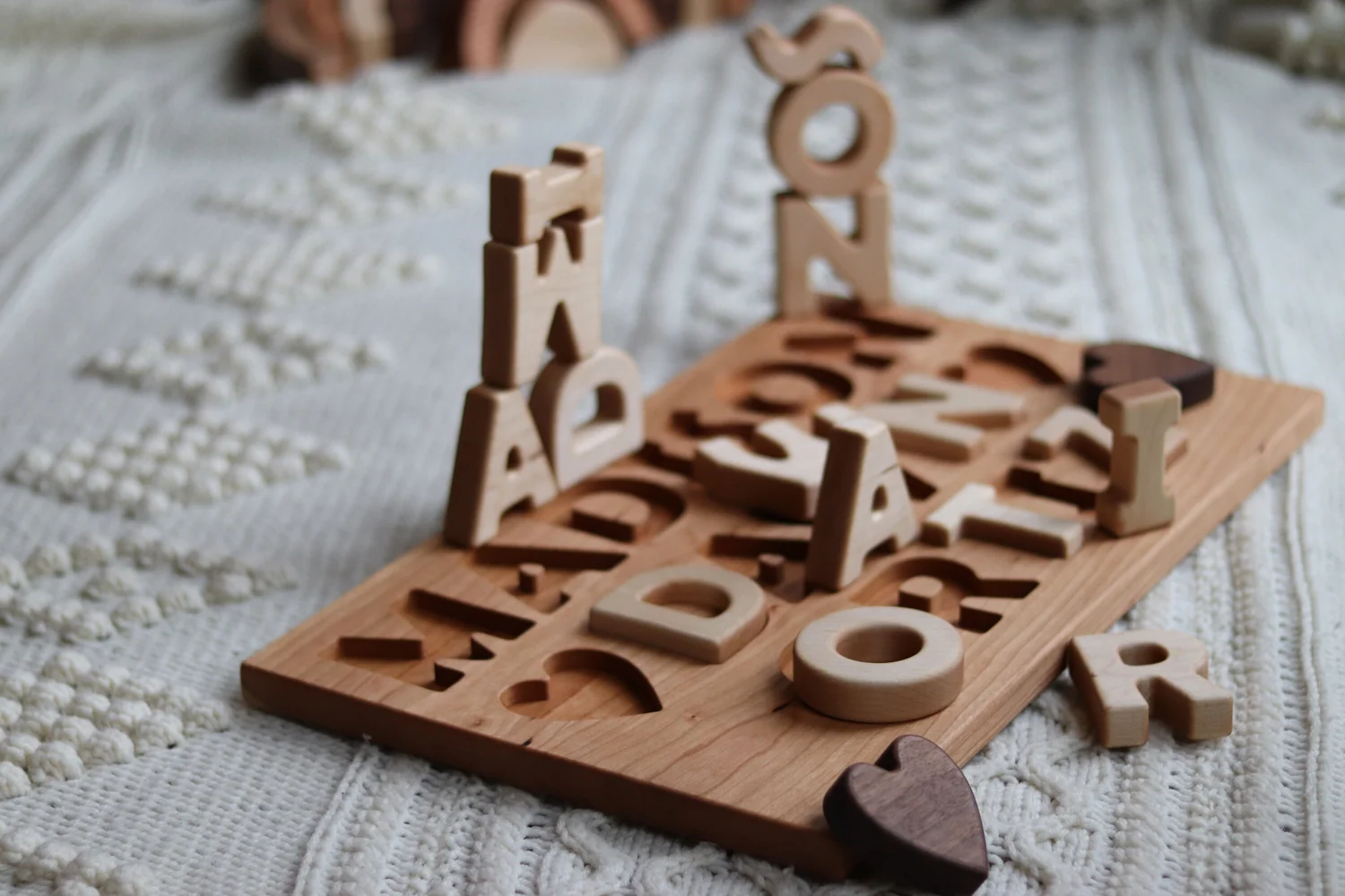 Wood Alphabet Puzzle — Timber Sprout Toys