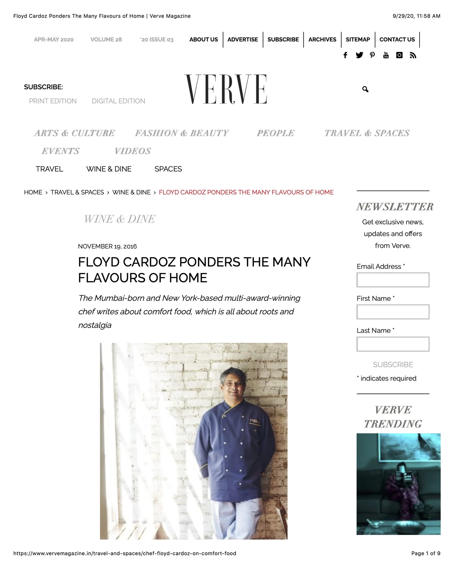 About Chef Floyd Cardoz — Cardoz Legacy
