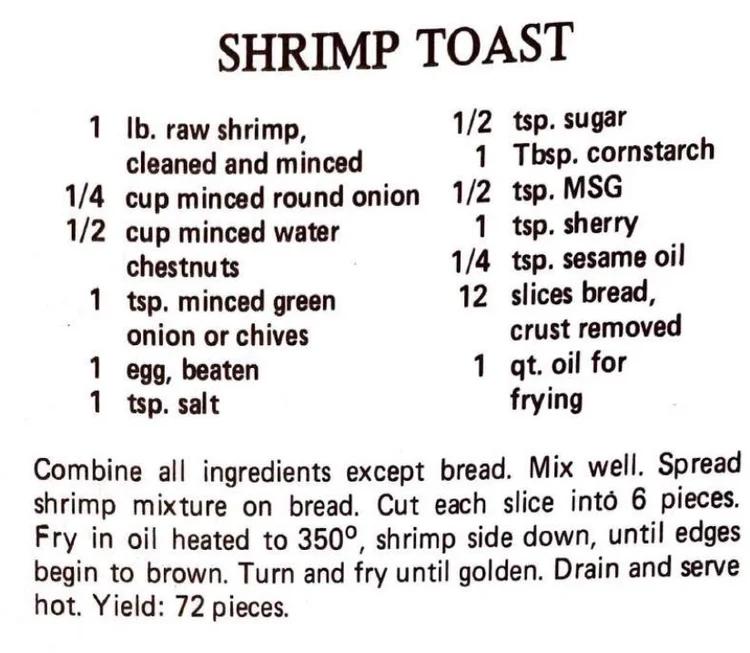 Shrimp Toast — Kau Kau Chronicles