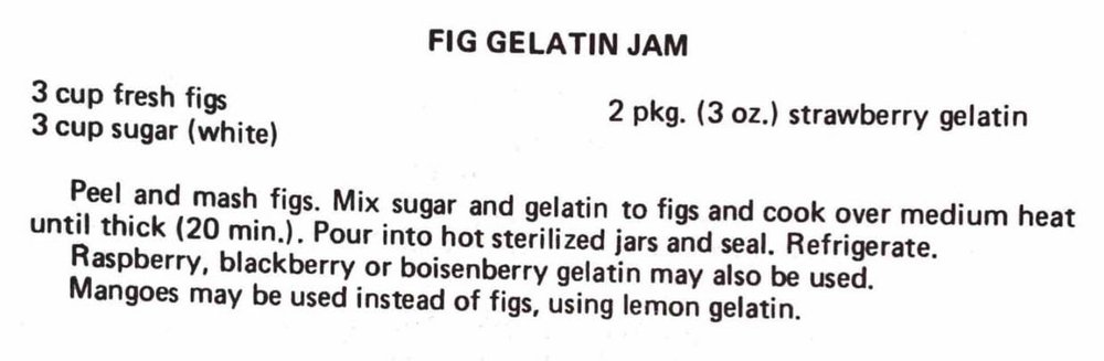 Fig Gelatin Jam — Kau Kau Chronicles