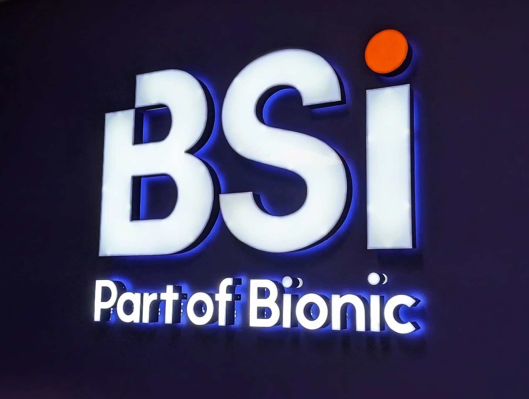 Illuminated Signage Inspiration: BSi Part of Bionic Case Study | Signs Base