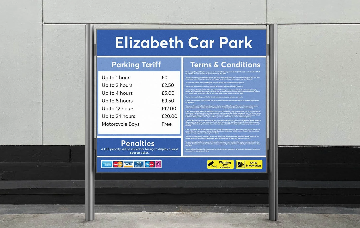 Post Mounted Signs | Post & Plate Signs | Signs Base