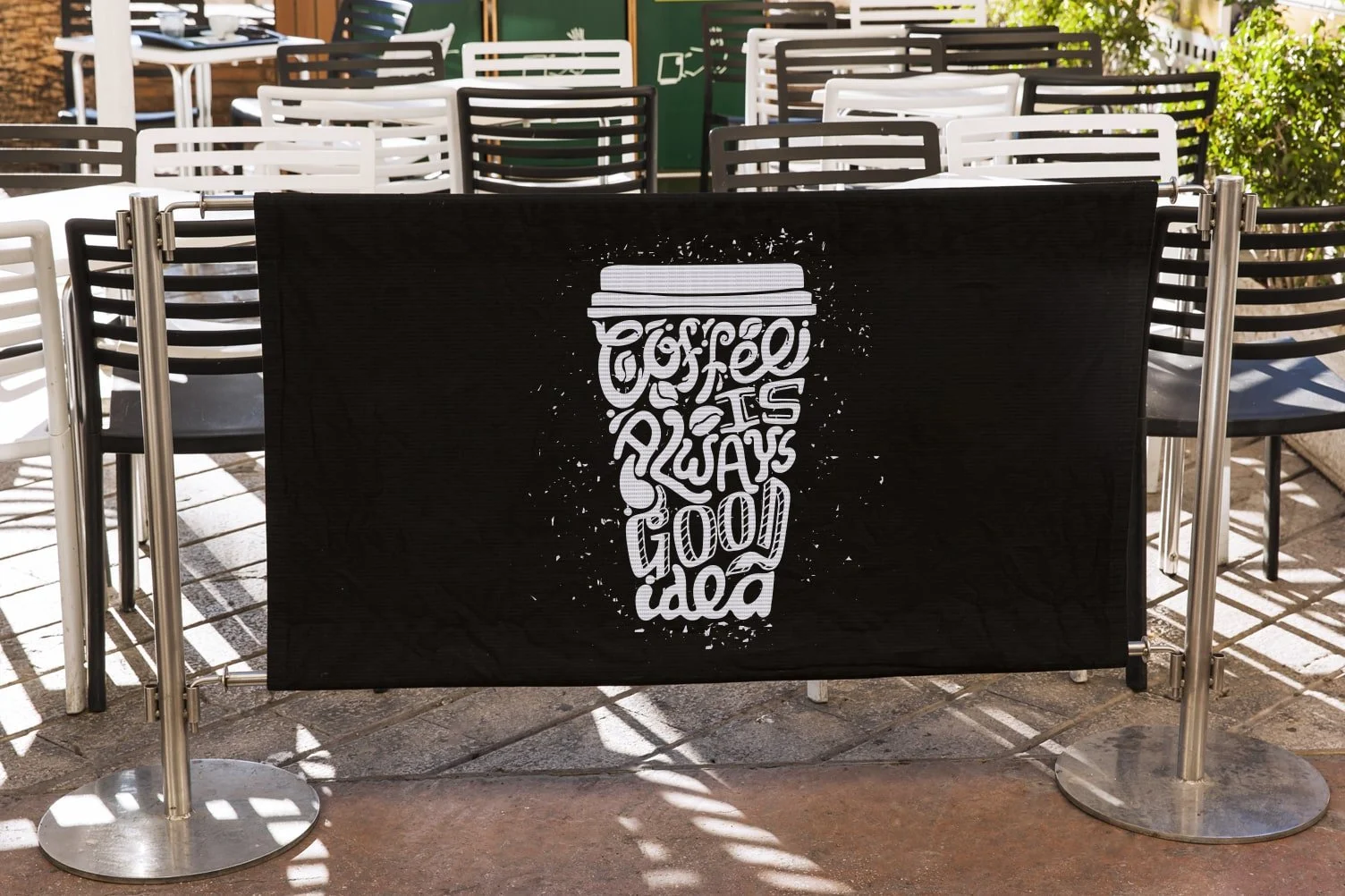 Cafe Barriers & Restaurant Barrier Banners | Signs Base