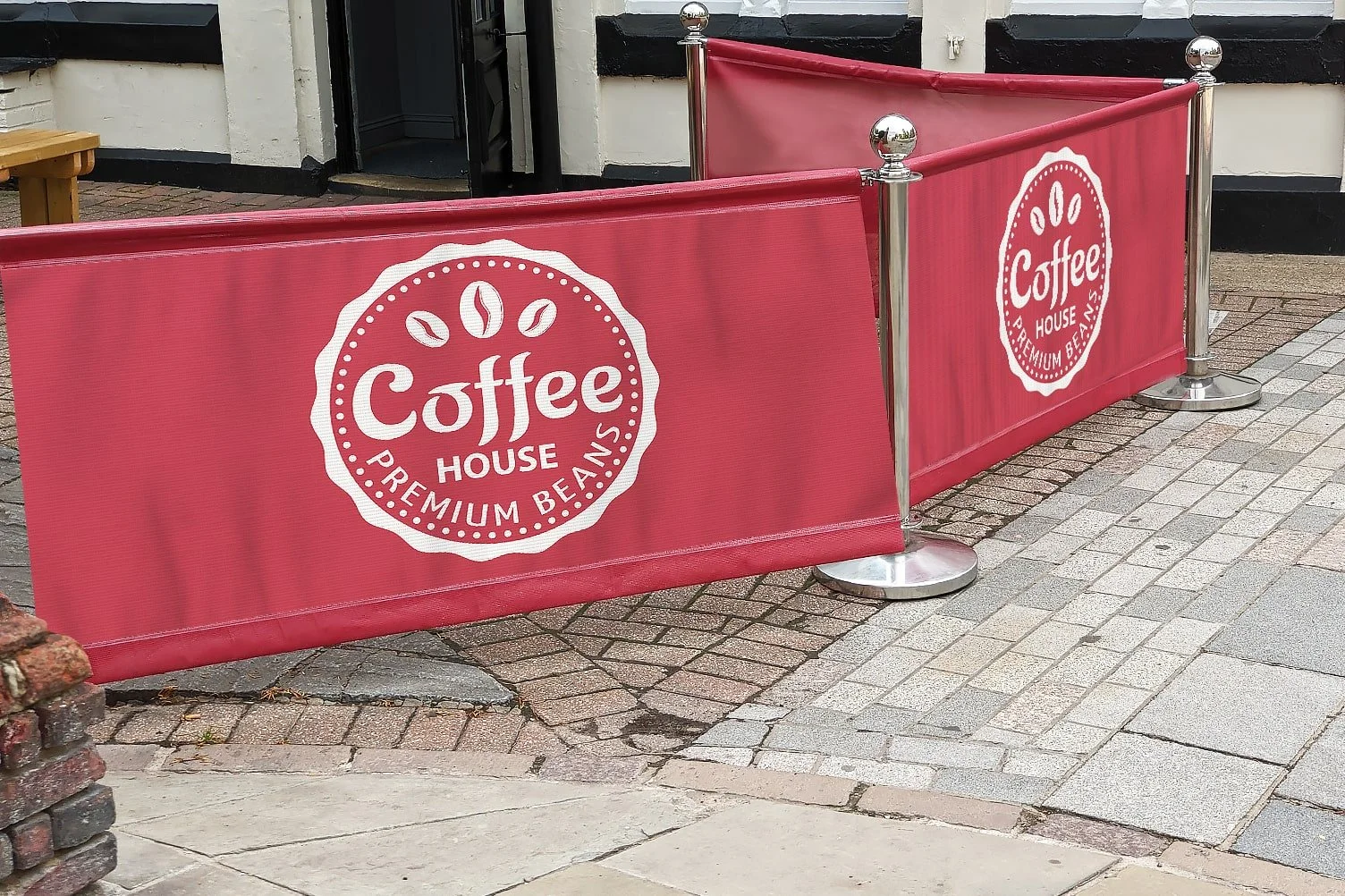 Cafe Barriers & Restaurant Barrier Banners | Signs Base