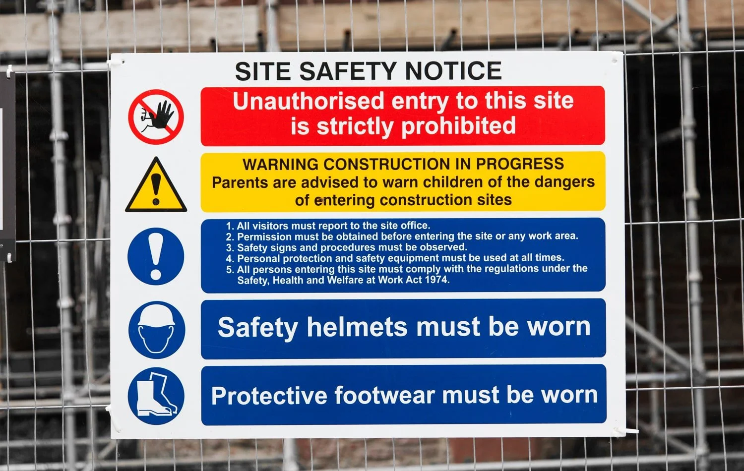 Site Safety Boards Printing | Construction Site Boards | Signs Base