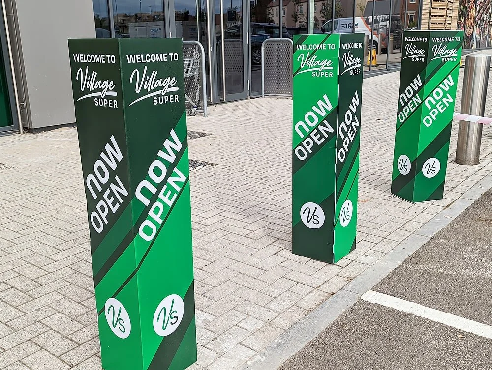 Printed Bollard Covers | Custom Bollard Covers & Sleeves | Signs Base