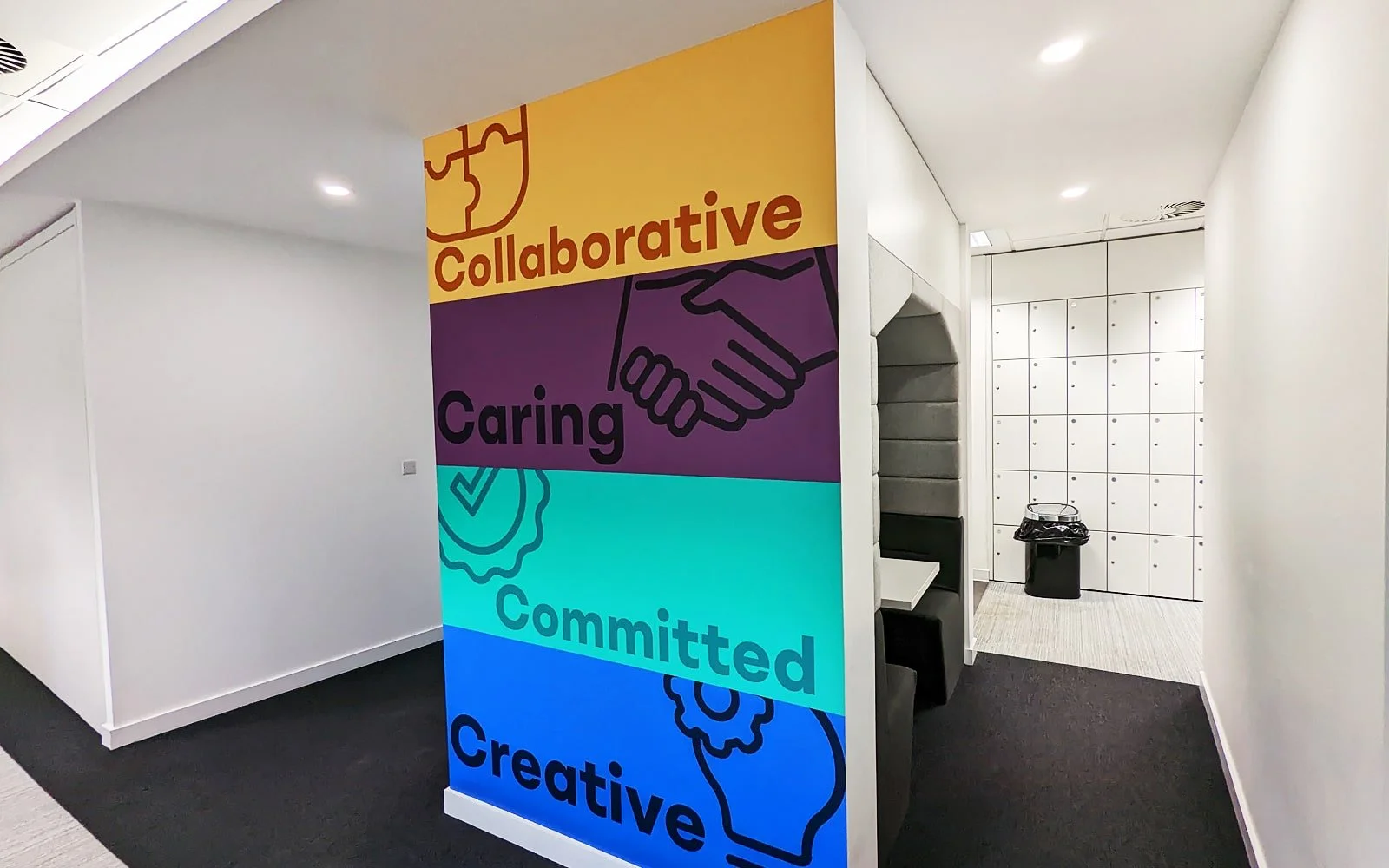 Office Wall Graphics & Interior Branding | Colorminium Case Study ...