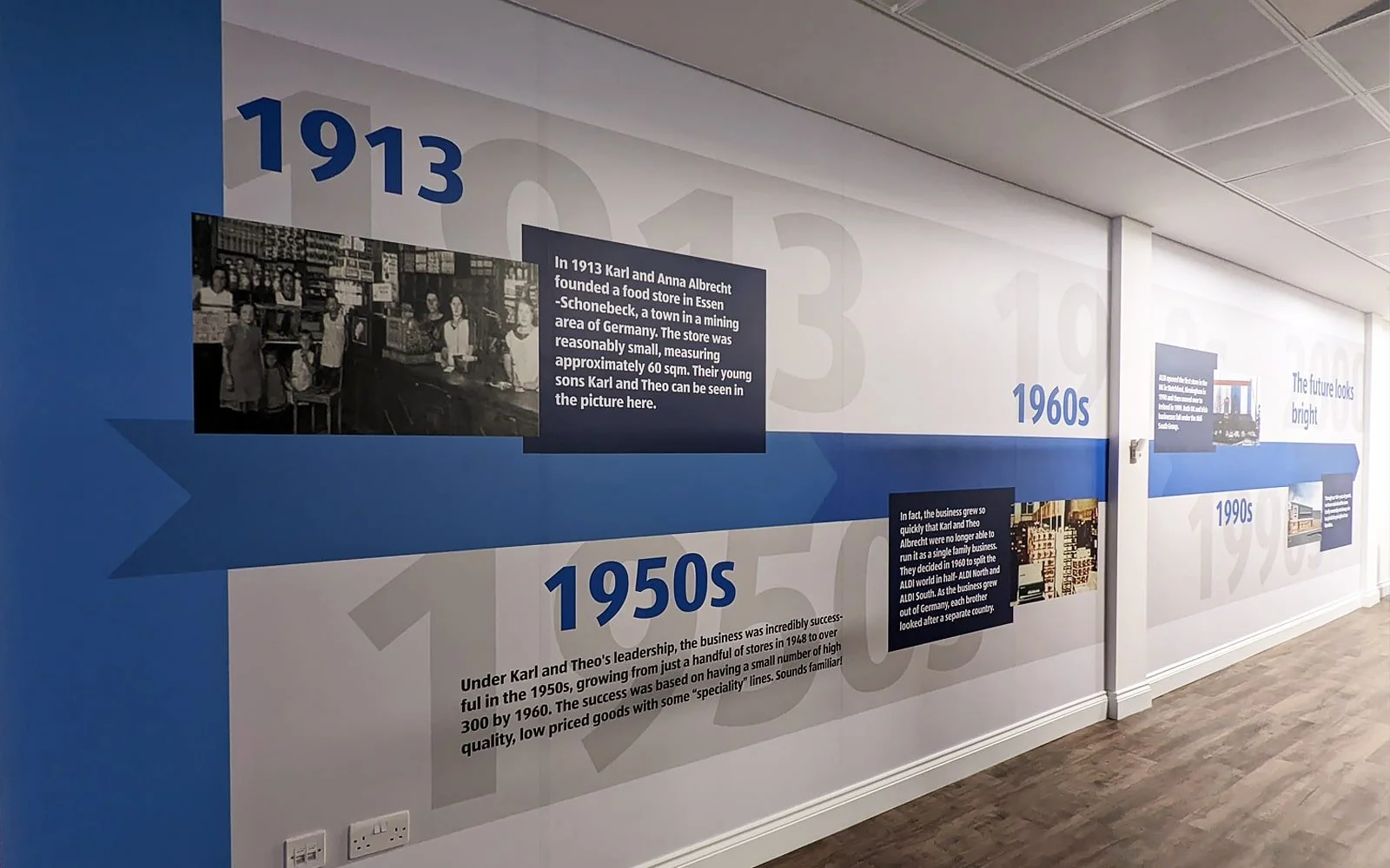 Signage Inspiration | Collaborative Office Wall Graphics | Aldi Case ...