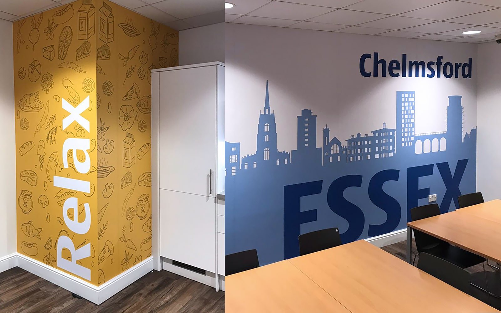 Signage Inspiration | Collaborative Office Wall Graphics | Aldi Case ...