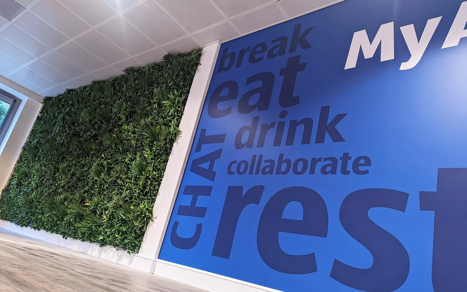 Signage Inspiration | Collaborative Office Wall Graphics | Aldi Case ...