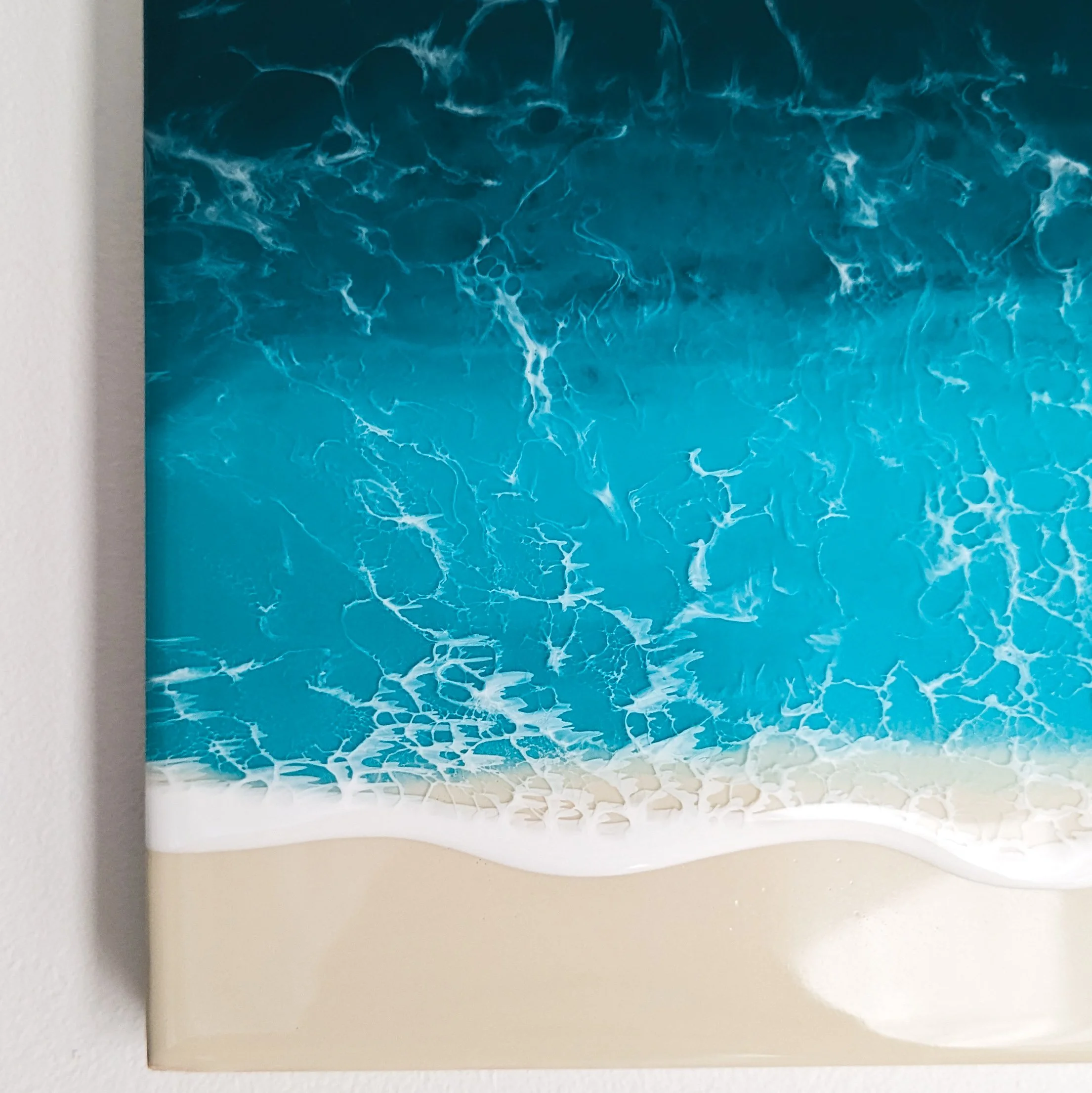 Resin Ocean Artwork #2 — Tides of Teal