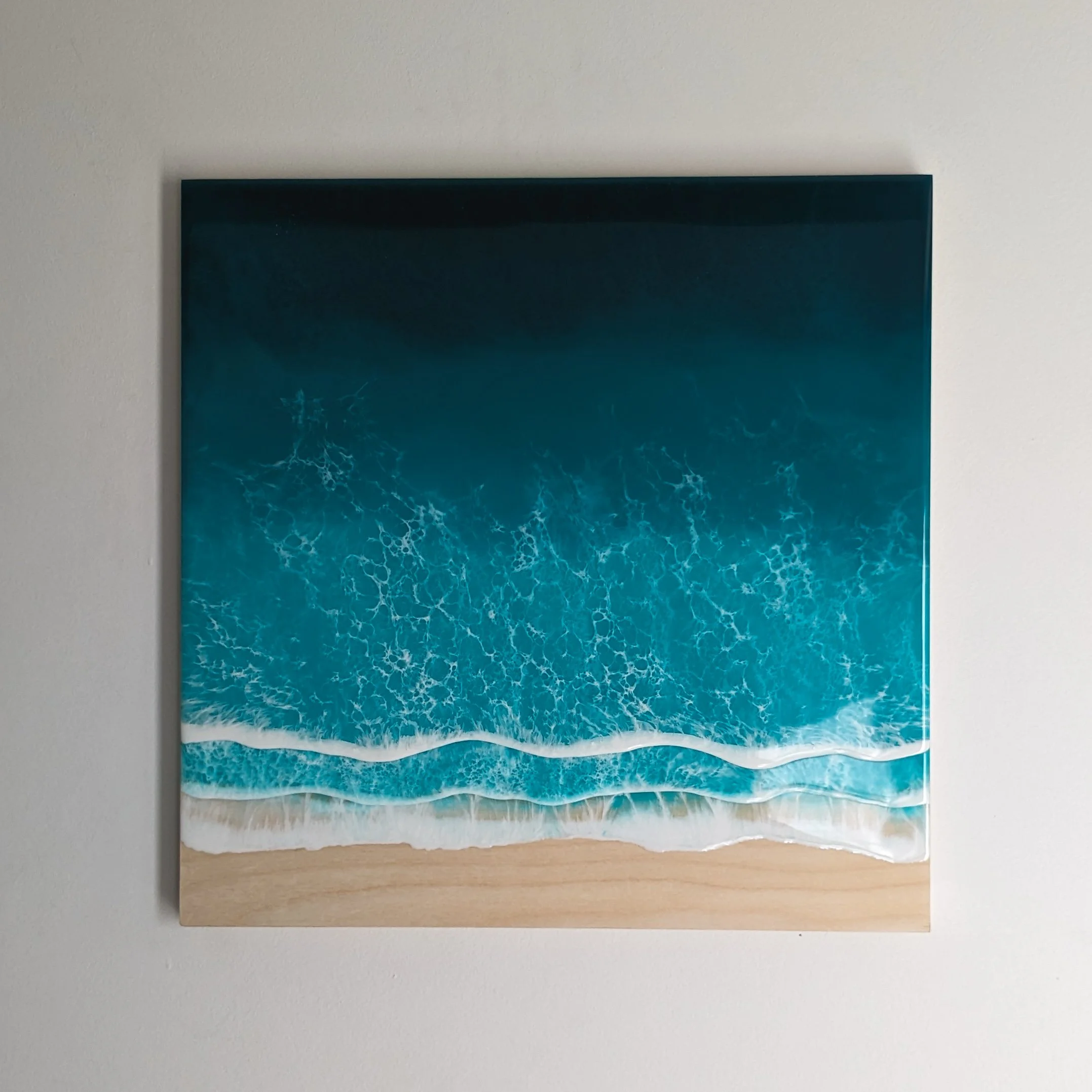 Resin Ocean Artwork #4 — Tides of Teal