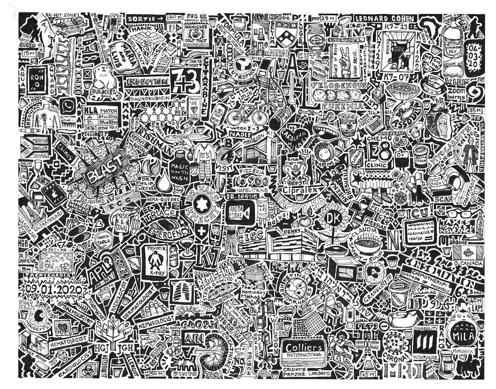 Sticker Bomb Wallpaper Black And White